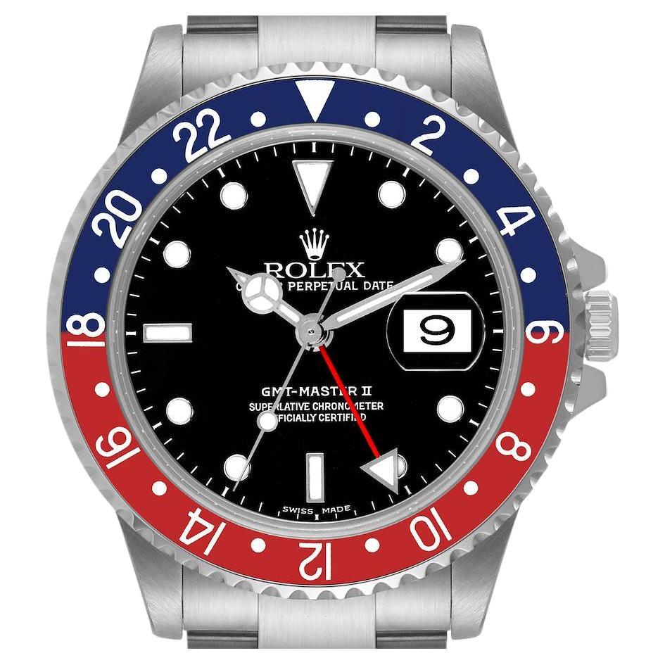 Rolex GMT Master II White Gold Pepsi Bezel Mens Watch 116719 For Sale ...