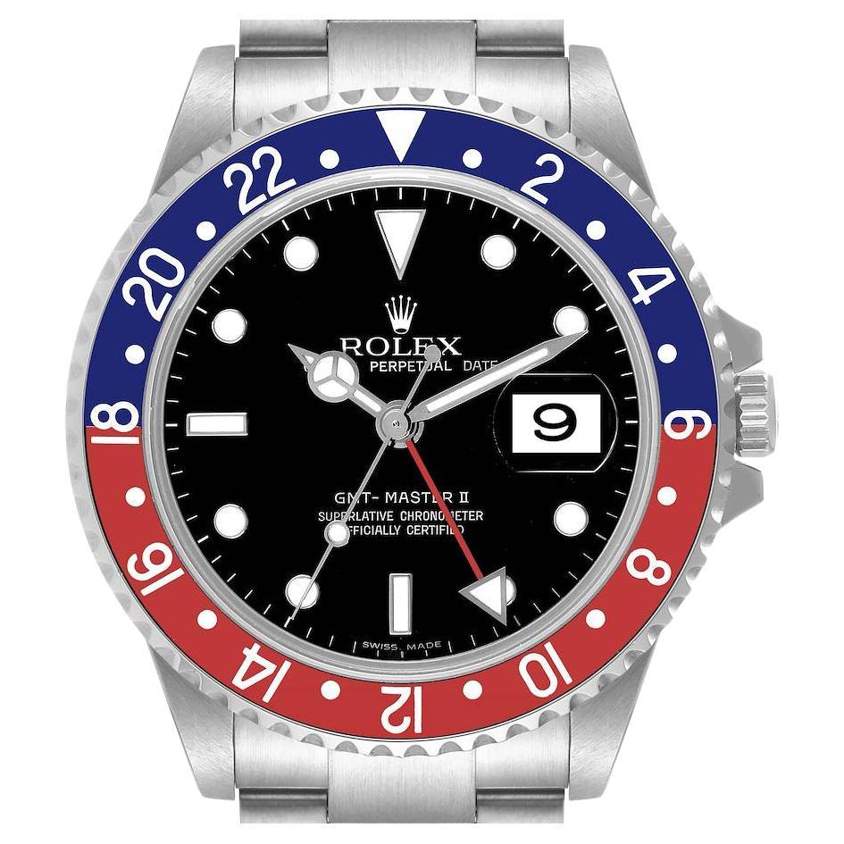 Rolex GMT Master II Error Dial Steel Men's Watch 16710 Box Papers For ...