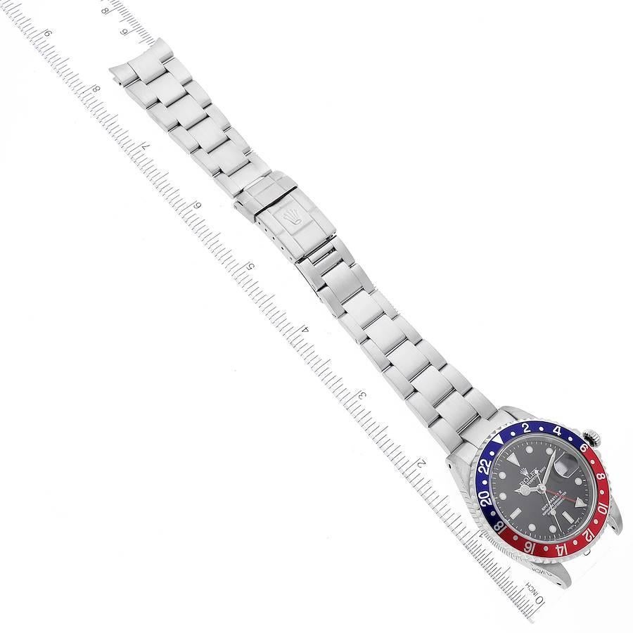 Rolex GMT Master II Pepsi Bezel Steel Mens Watch 16710 For Sale at ...
