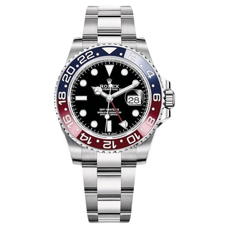 Rolex GMT-Master II Pepsi White Gold Black Dial 116719BLRO, '2017' For ...