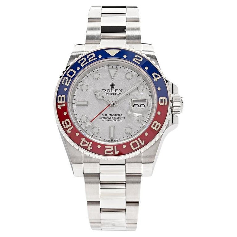 Rolex GMT Master II Pepsi White Gold Meteorite Dial 126719BLRO For Sale ...