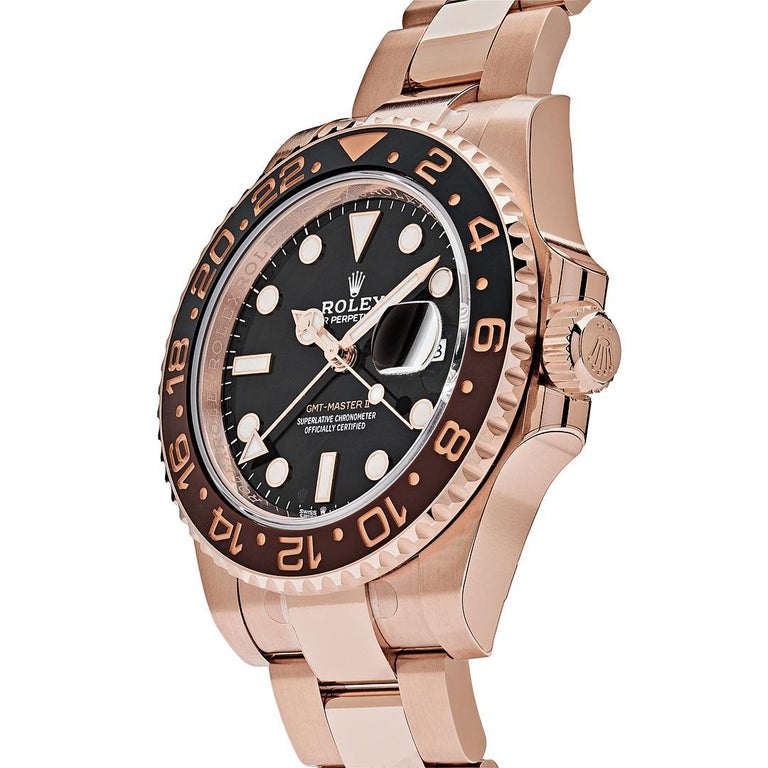 Rolex GMT-Master II 'Root Beer' Rose Gold Black Dial 126715CHNR '2023 ...
