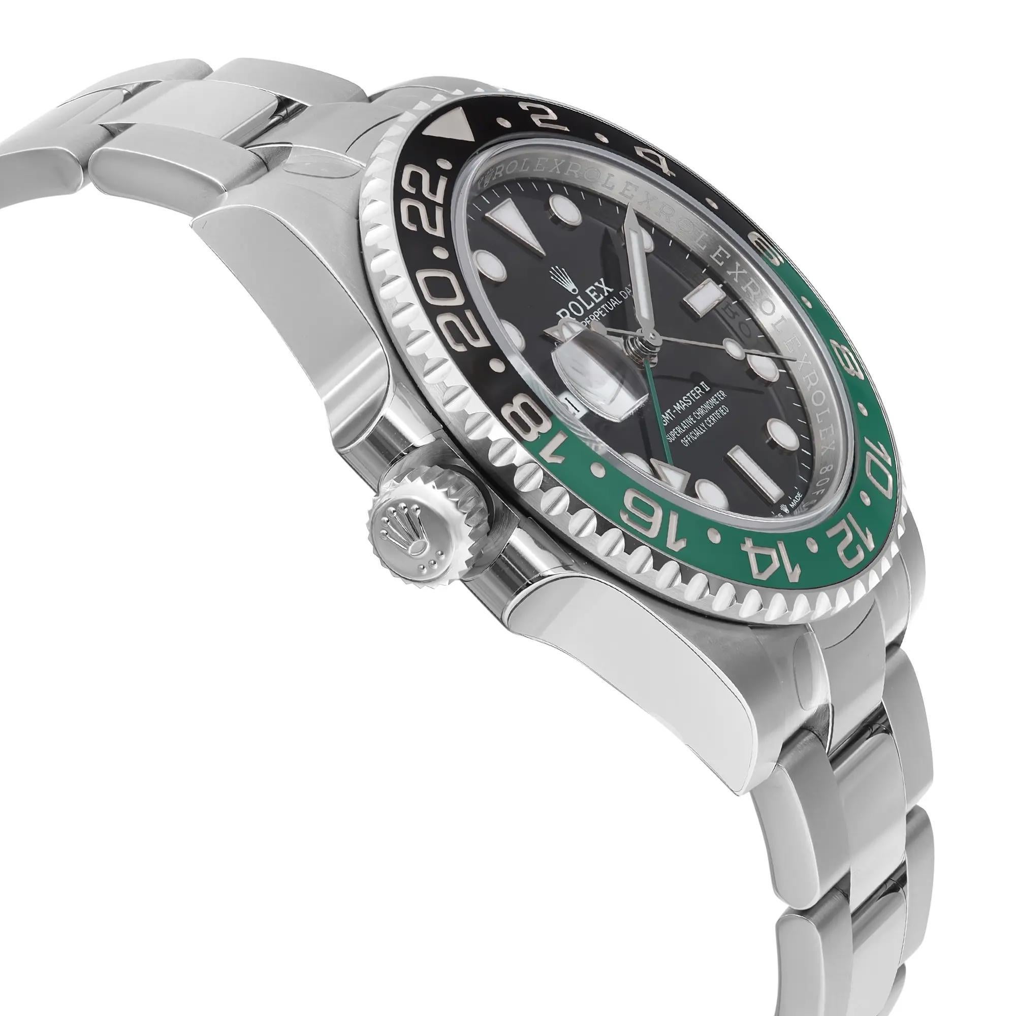 Rolex GMT-Master II Sprite Steel Black Dial Automatic Men Watch ...
