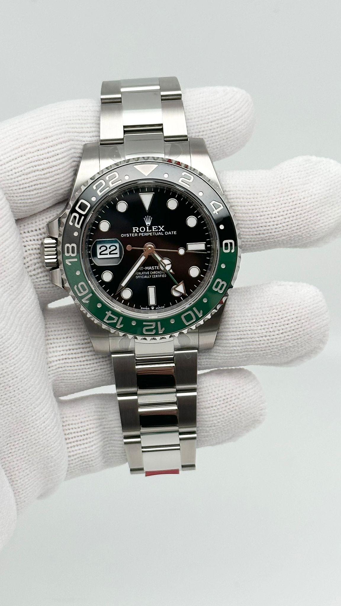 Rolex GMT-Master II Sprite Steel Black Dial Automatic Men Watch ...