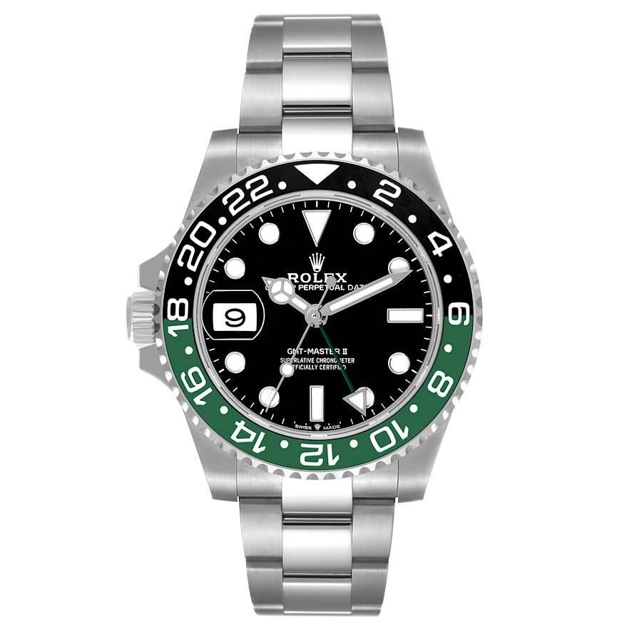 Rolex GMT Master II Sprite Bezel Oyster Steel Mens Watch 126720 Unworn ...