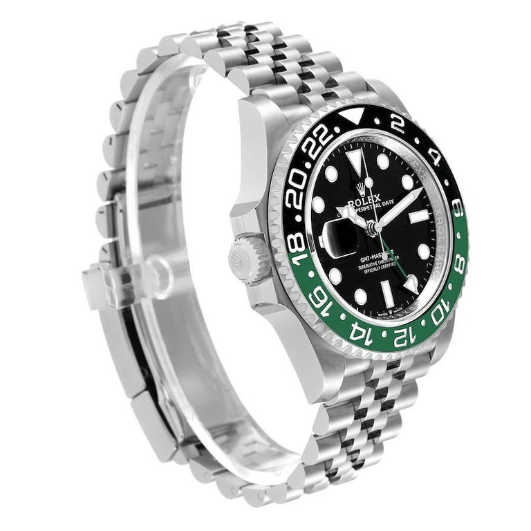 Rolex GMT Master II Sprite Bezel Oyster Steel Mens Watch 126720 Unworn ...