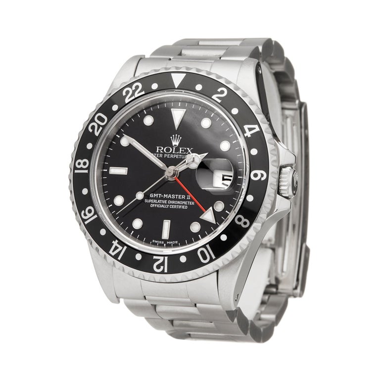 Rolex GMT-Master II Stainless Steel 16710 Wristwatch at 1stDibs | gmt ...