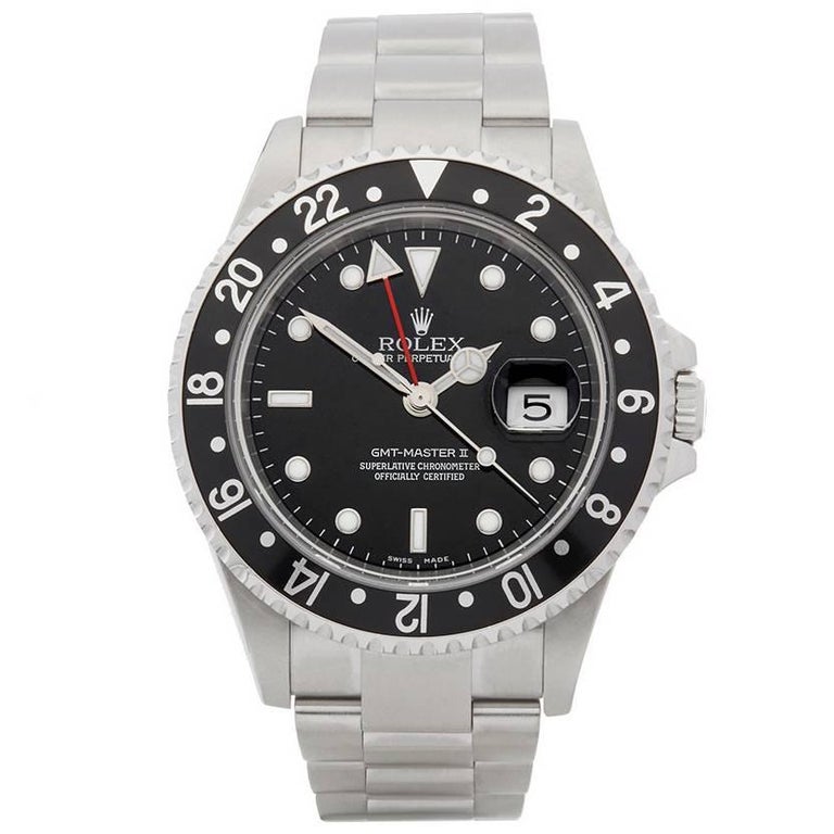 Rolex GMT Master II Stainless Steel Men’s 16710 at 1stDibs