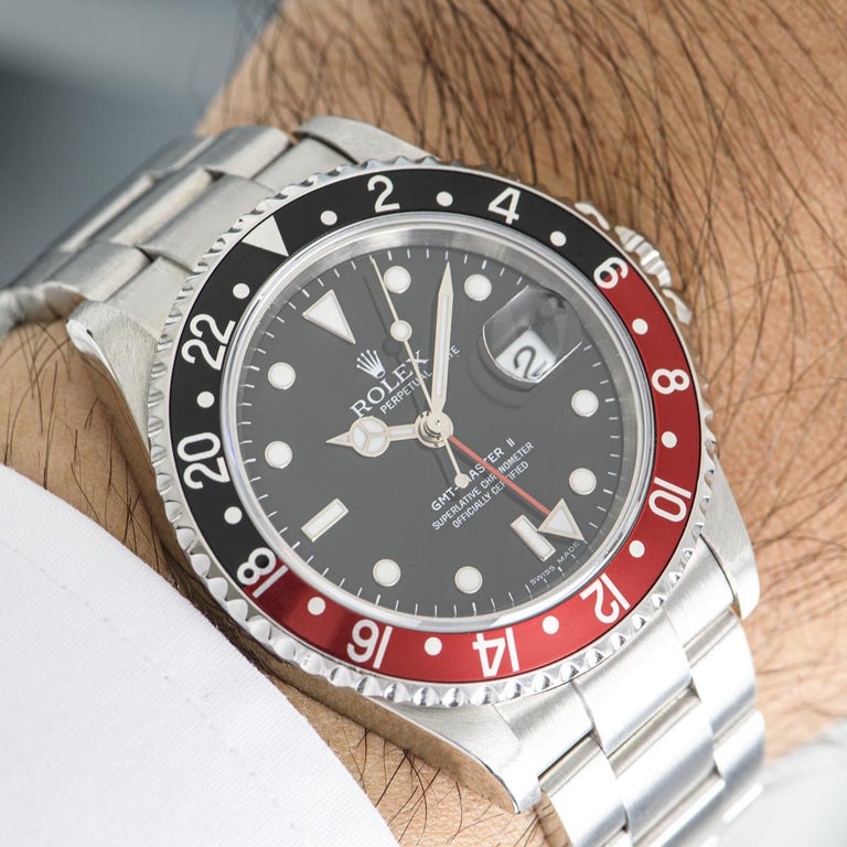 Rolex GMT-Master II Stick Dial Coke 16710 at 1stDibs | rolex stick dial ...