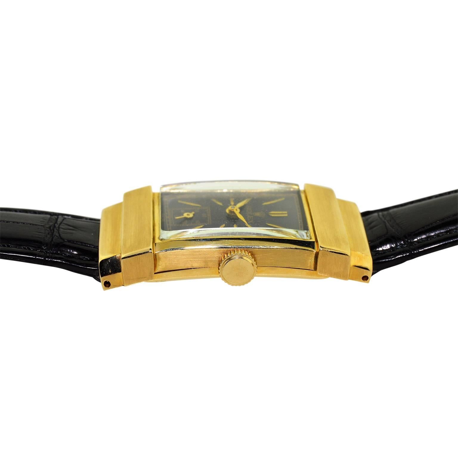 Rolex Gold Art Deco Rectangle Tank Style at 1stDibs | rolex tank ...
