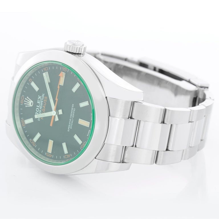 Montre pour homme « Green » de Rolex en acier inoxydable 116400 V sur ...