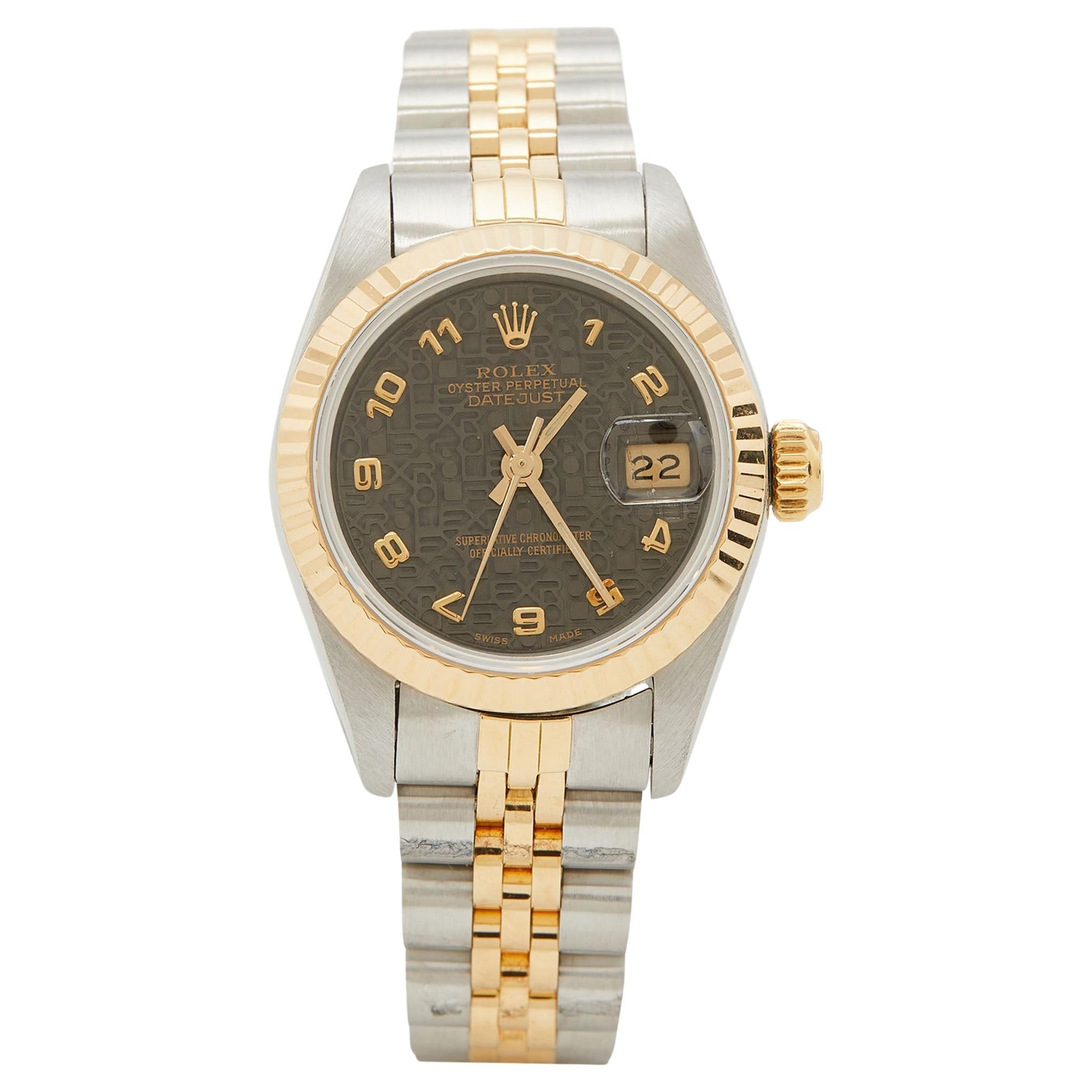 Rolex Datejust Yellow Gold Stainless Steel Jubilee Bracelet Automatic ...