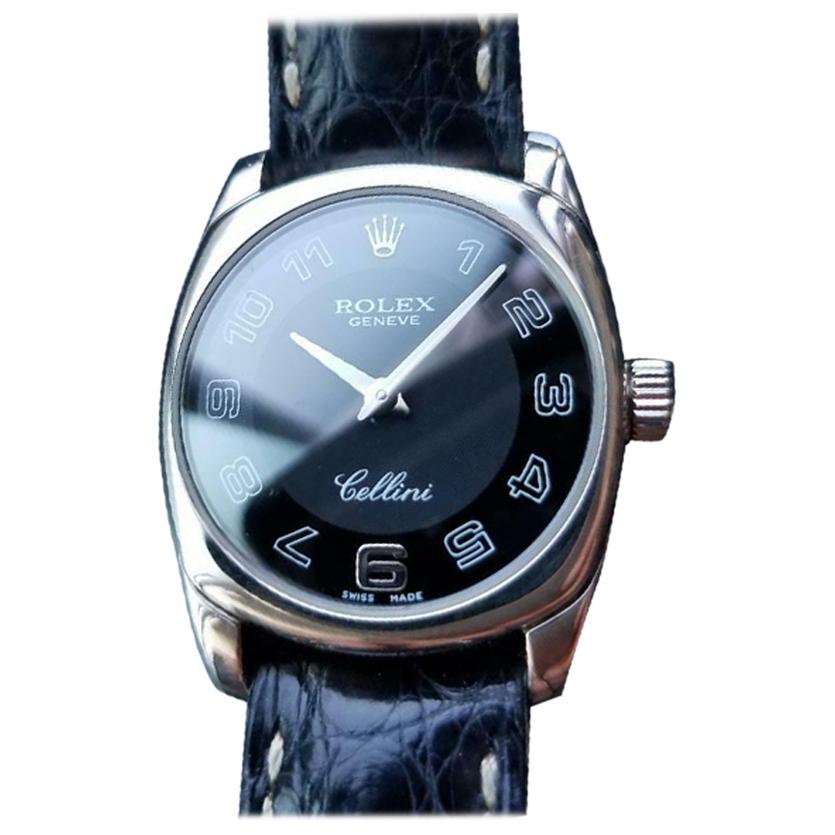 ROLEX Ladies 18K Rose and White Gold Cellini Danaos 6629, c.2001 Luxury ...