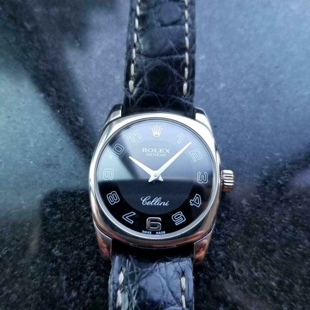 ROLEX Ladies 18K Rose and White Gold Cellini Danaos 6629, c.2001 Luxury ...