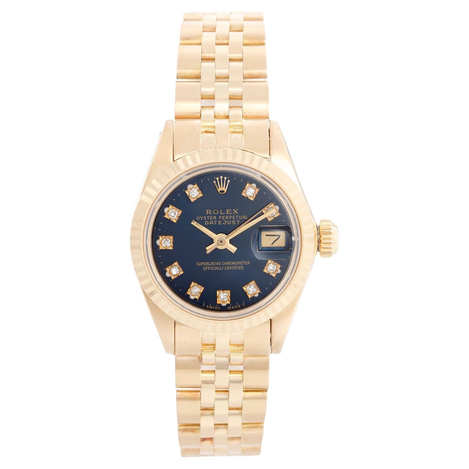 Rolex 18 Karat Yellow Gold Ultra Thin Dress Watch with Original Mesh ...