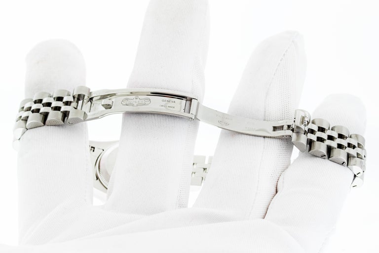 Rolex Ladies Datejust 179174 Steel and 18 karat Gold Blue Roman Diamond ...