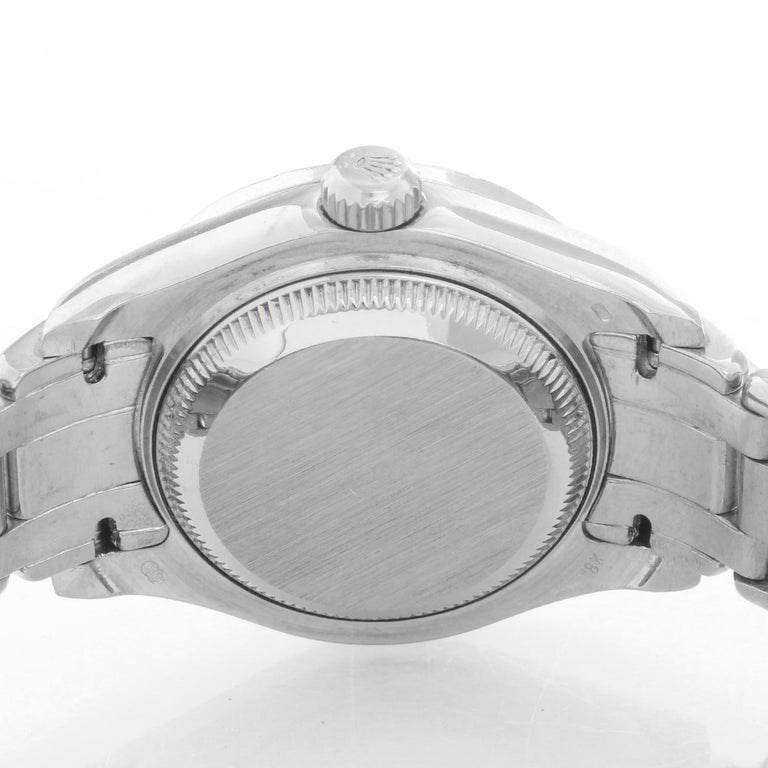 Rolex Ladies Pearlmaster White Gold and Diamond Watch 80319 at 1stDibs