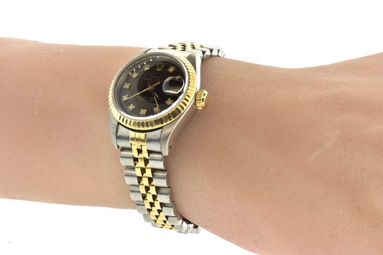 Rolex Ladies Two-Tone in 18K and Stainless Steel with Datejust, C. 1985 ...