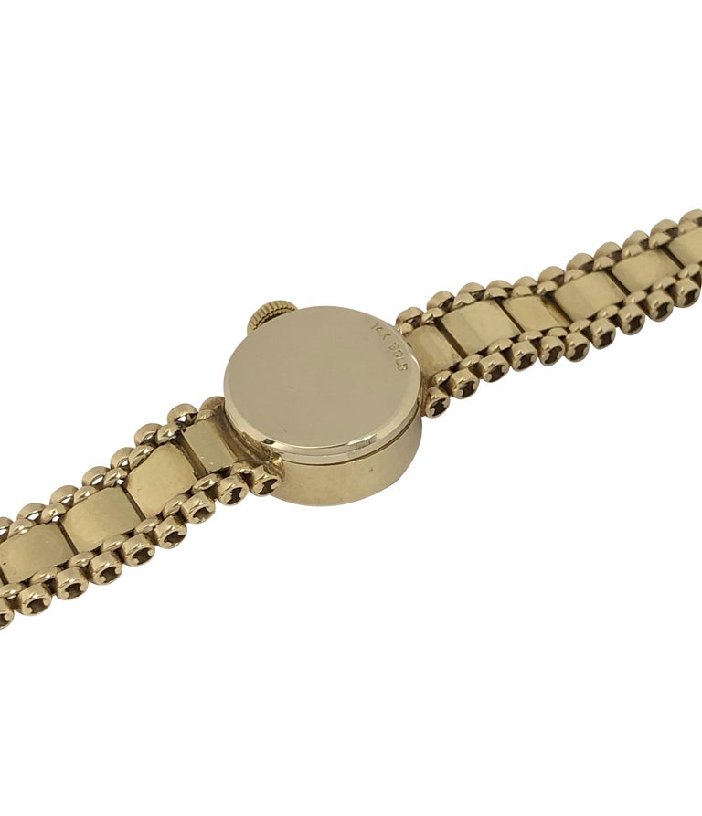 Rolex Ladies Vintage Yellow Gold Mechanical Bracelet Wristwatch at 1stDibs