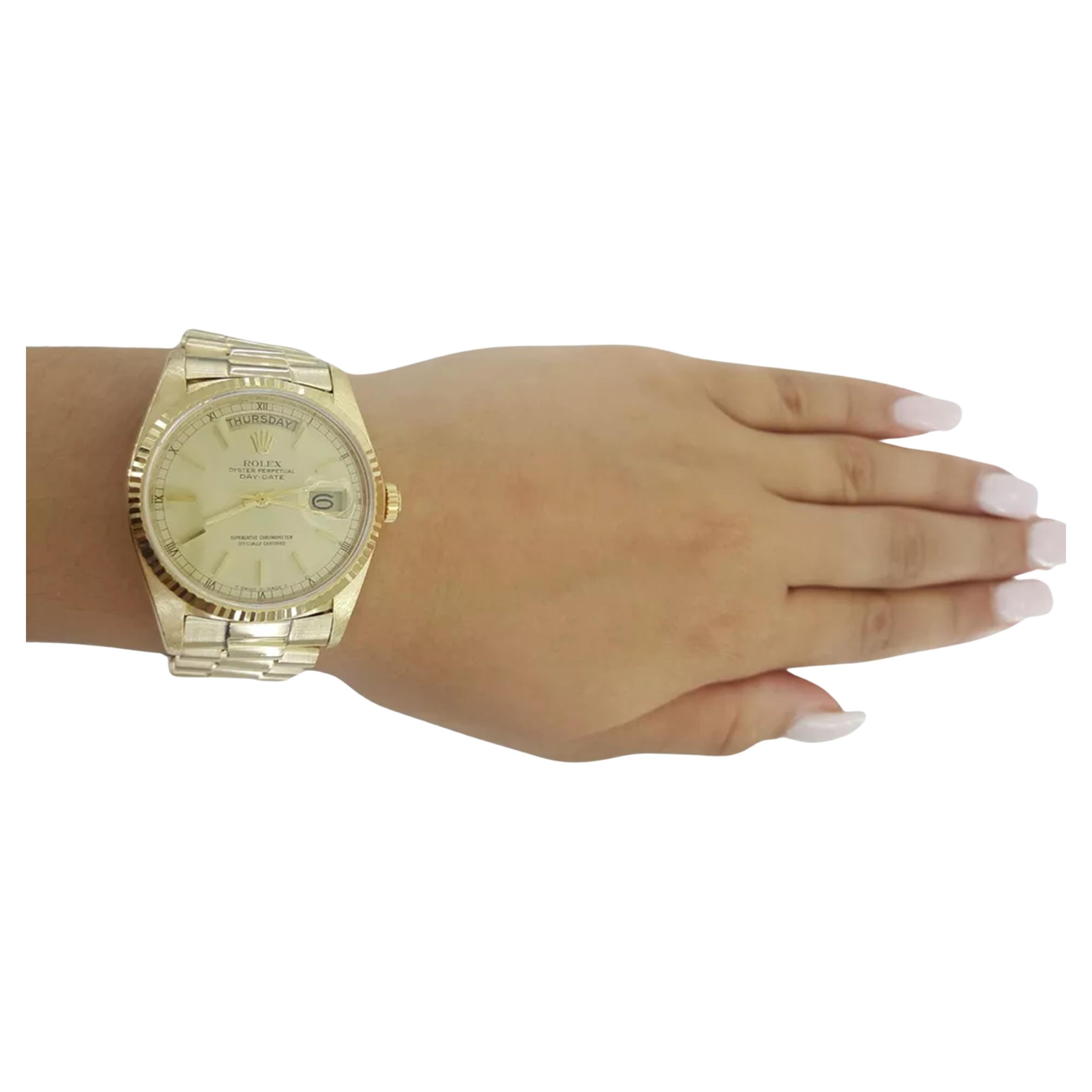 Rolex Lady Date-Just Watch 18K Full Yellow Gold For Sale at 1stDibs