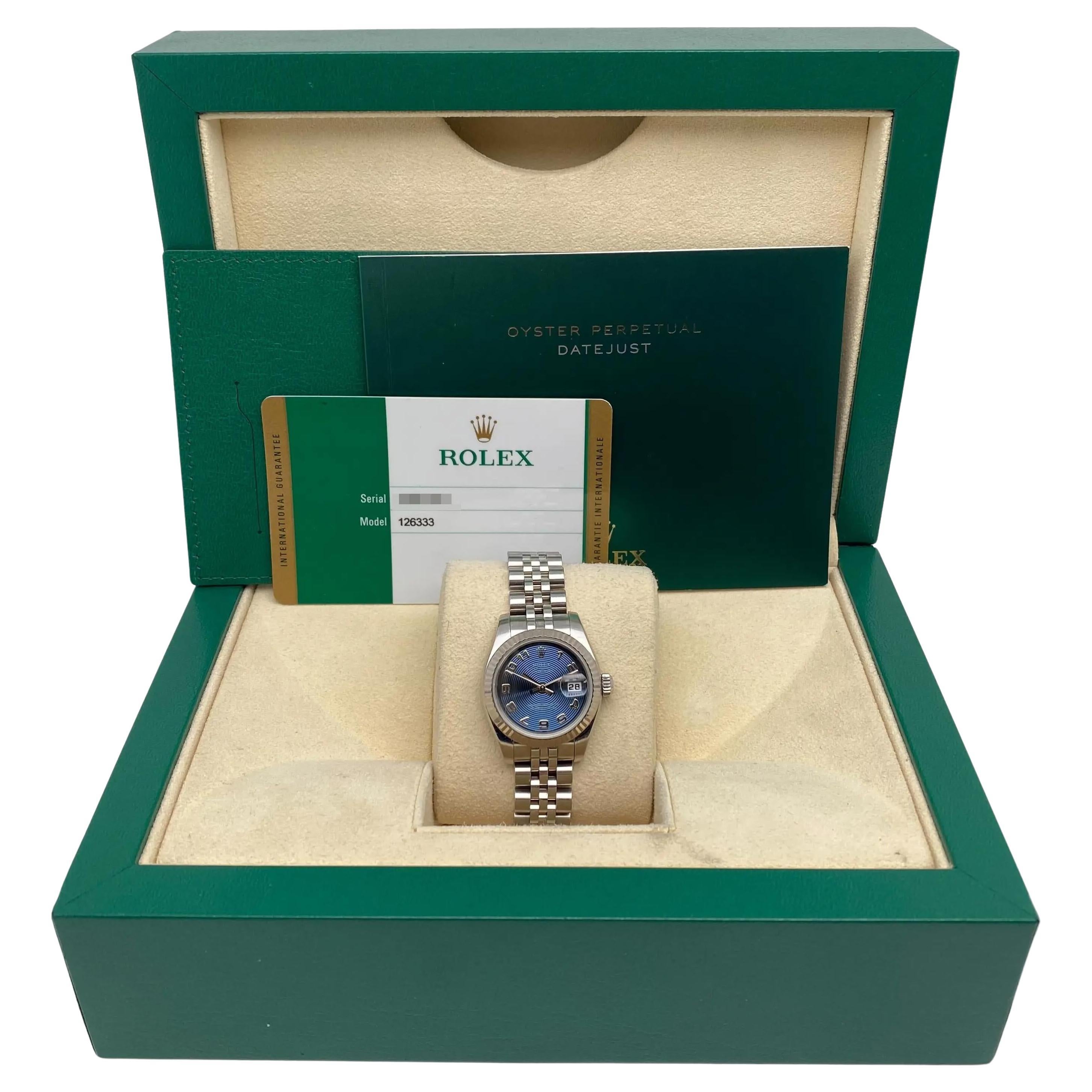Rolex Datejust II 126334 41mm Blue Diamond Dial Stainless Steel Box ...