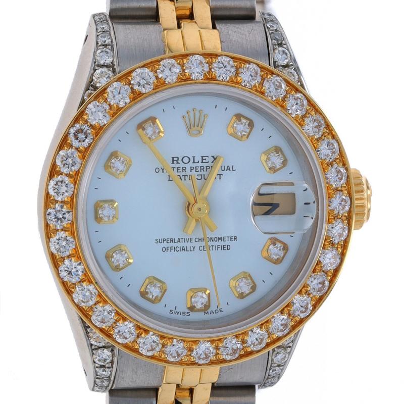Rolex Lady Datejust Diamond Wristwatch 69173 Stainless Gold18k ...