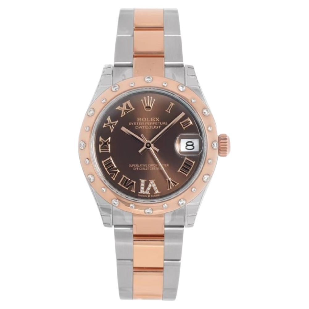 Rolex Lady Datejust Special edition 18k everose and stainless steel ...