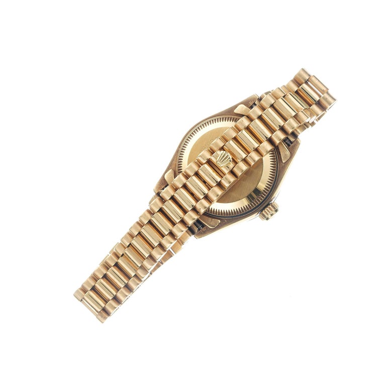 Rolex Lady's Yellow Gold Diamond Datejust Wristwatch Ref 69138 at ...