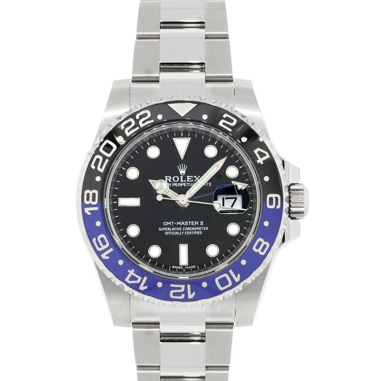 Rolex Master GMT II “Batman” Wrist Watch, Ref. 116710 at 1stDibs