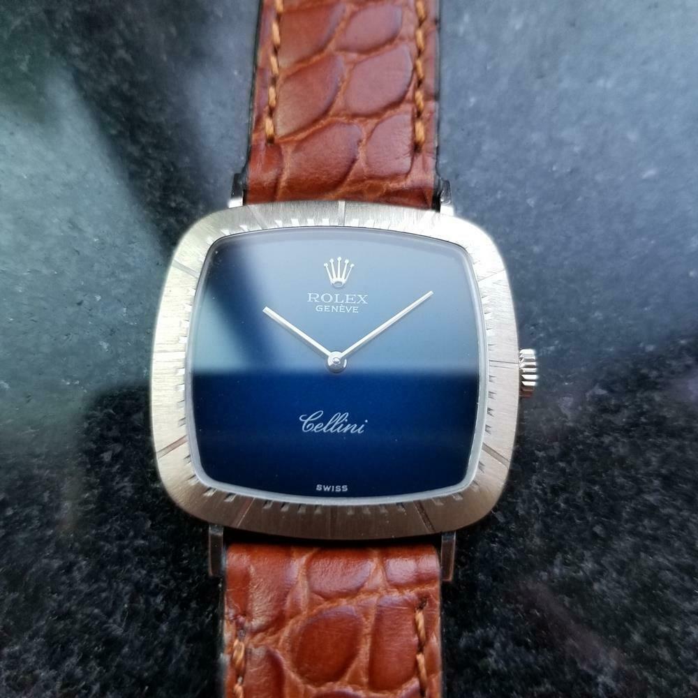 ROLEX Men's 18K Gold Cellini 4084 Manual-Wind, circa 1976 Swiss Luxury ...