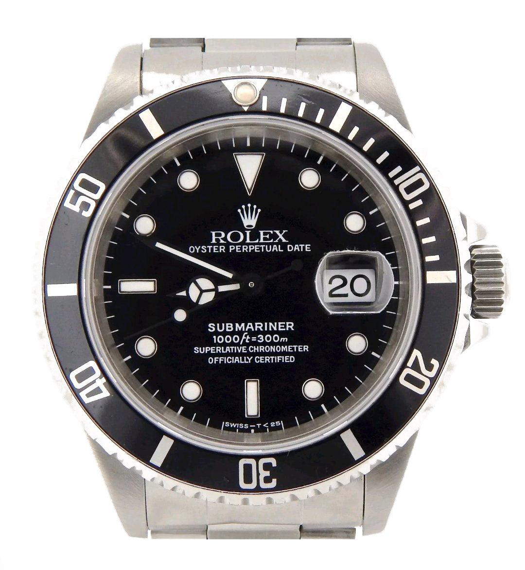 Rolex Mens Submariner 16610 Black Oyster For Sale at 1stDibs | rolex ...
