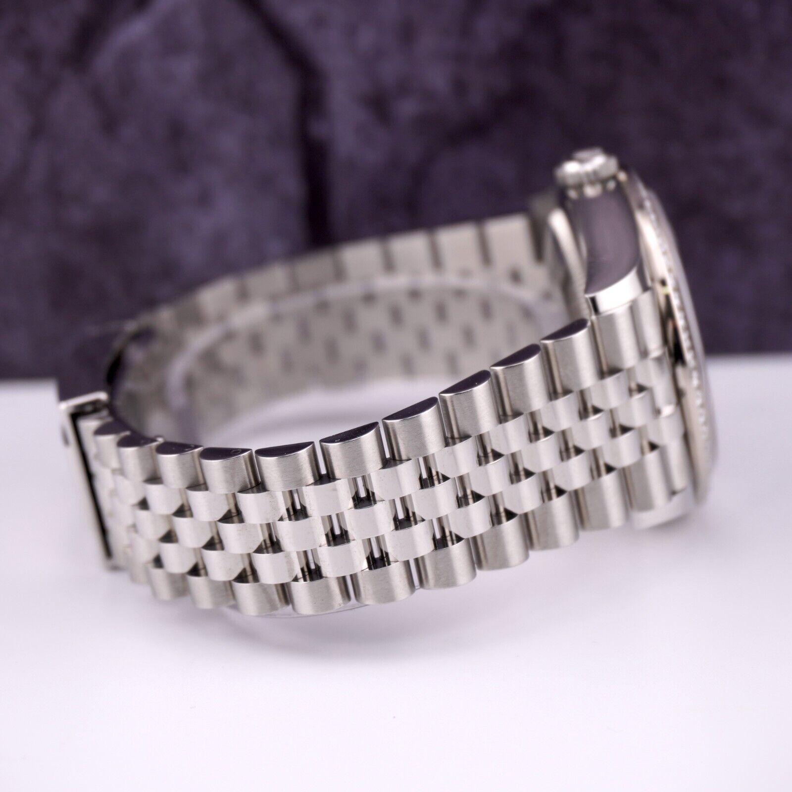 Rolex Mens Datejust 36mm Acero Jubileo Palma Verde Esfera Diamante and ...