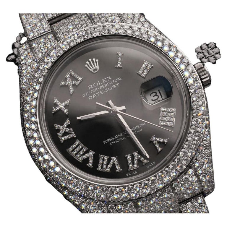 Rolex Mens Datejust II 41mm 116300 Stainless Steel Dark Grey Roman ...