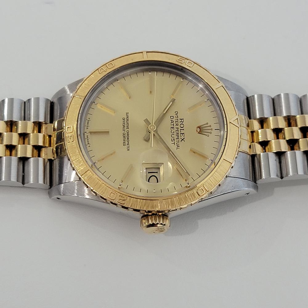 Rolex Men's Datejust Ref 16253 Thunderbird 18k Gold SS Automatic 1980s ...