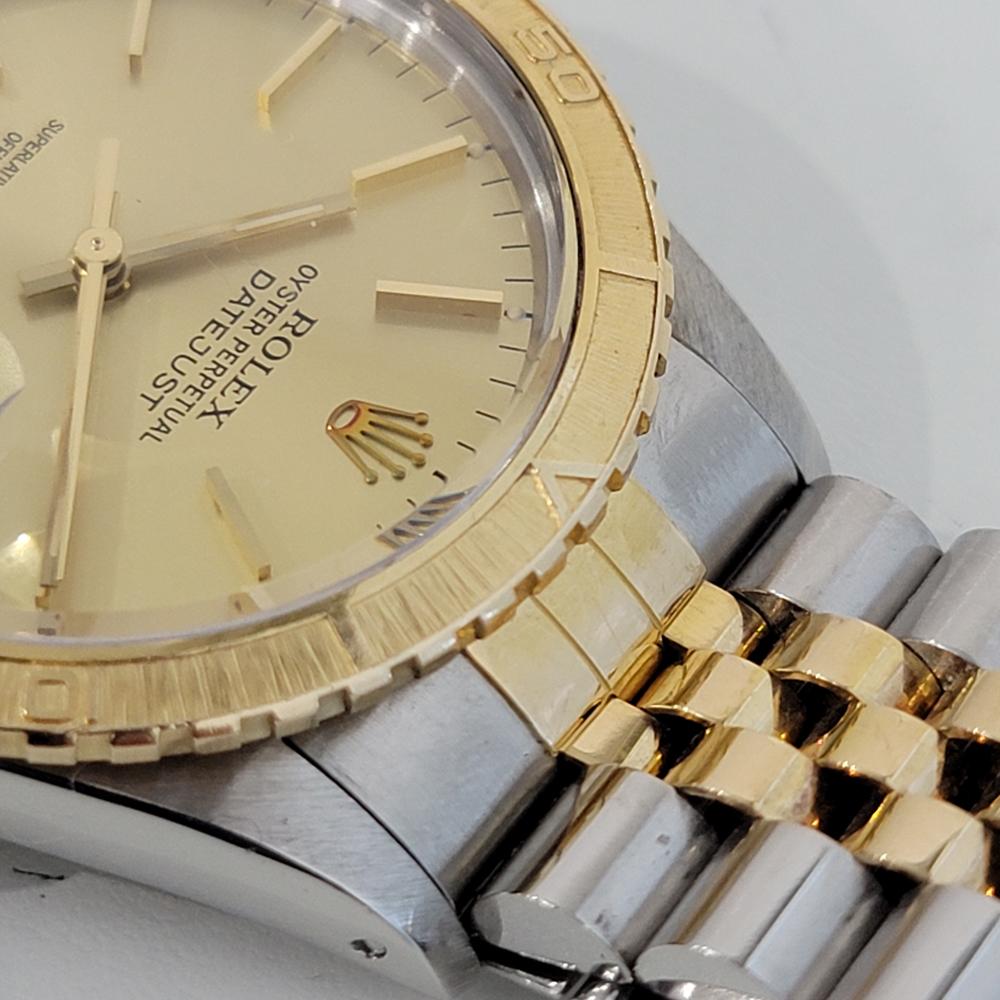 Rolex Men's Datejust Ref 16253 Thunderbird 18k Gold SS Automatic 1980s ...