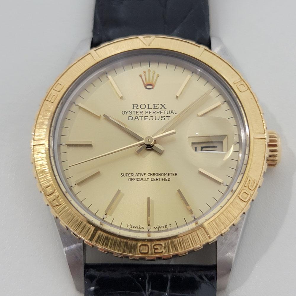 Rolex Men's Datejust Ref 16253 Thunderbird 18k Gold Ss Automatic 1980s ...