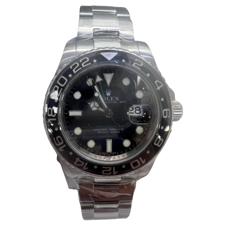 Rolex Men's GMT Master II 116710LN Ceramic Black Dial Stainless Steel ...