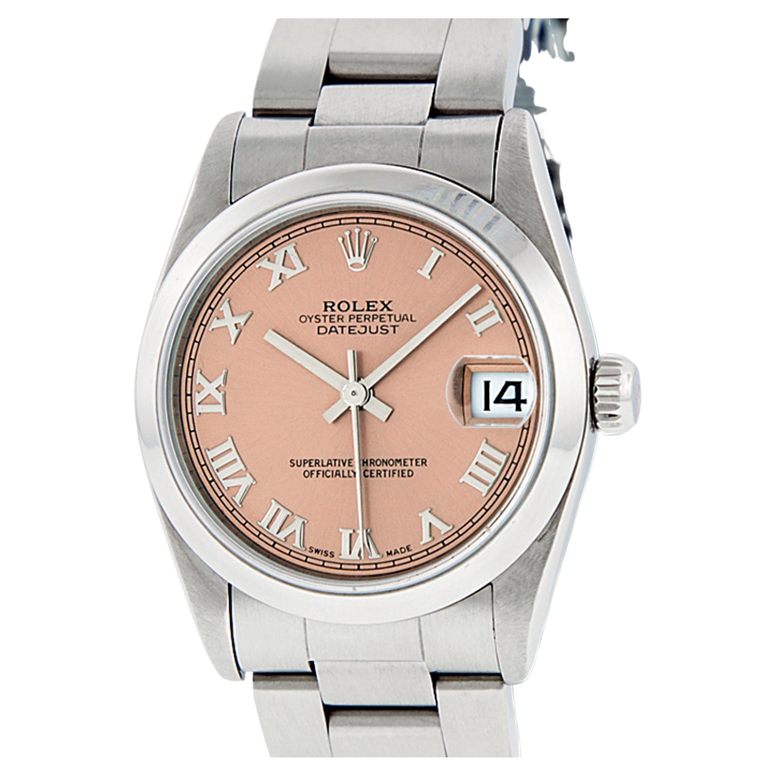 Rolex Datejust Steel Diamond Bronze Wave Dial Automatic Unisex Watch ...