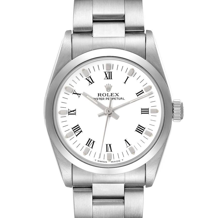 Rolex Midsize 31 Salmon Dial Oyster Bracelet Steel Watch 67480 Box ...