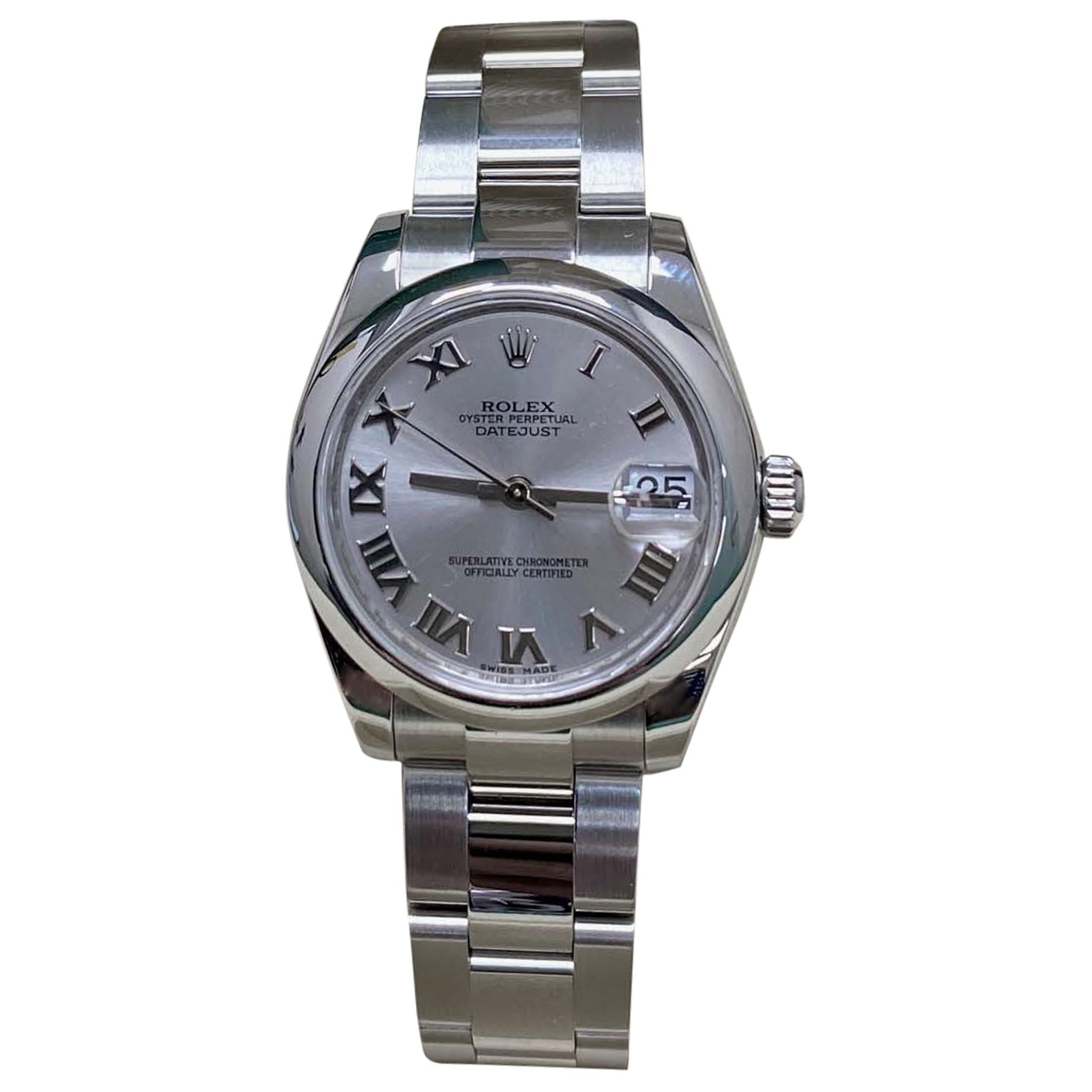 Rolex Stainless Steel Midsize Datejust Wristwatch, circa 2003 at 1stDibs