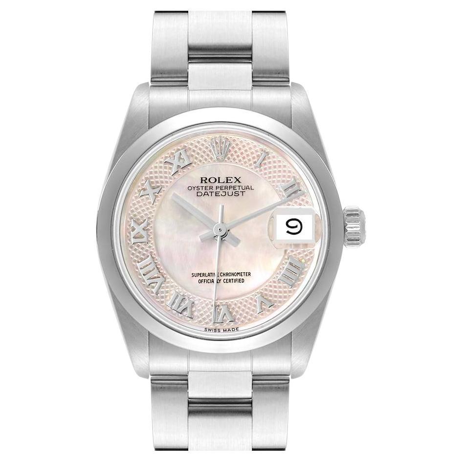 Rolex Midsize Datejust 31 Decorated MOP Dial Steel Ladies Watch 68240 ...