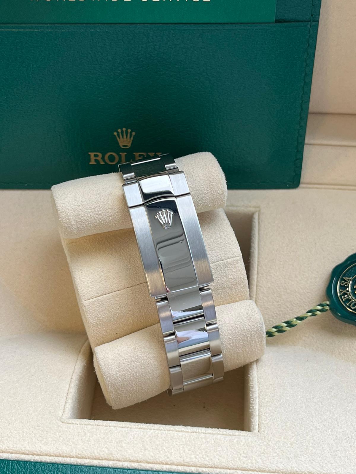 Rolex Milgauss Blue Dial Green Crystal Automatic Steel Watch 116400GV ...