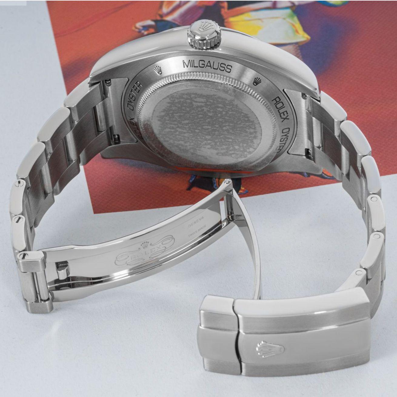 Rolex Milgauss Green Glass 116400GV For Sale at 1stDibs | rolex ...