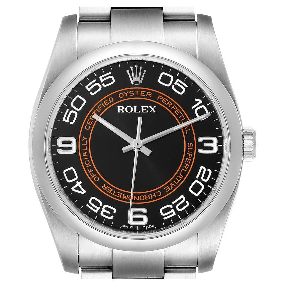 Rolex Datejust 36 Steel Rose Gold Black Concentric Dial Watch 116201 ...