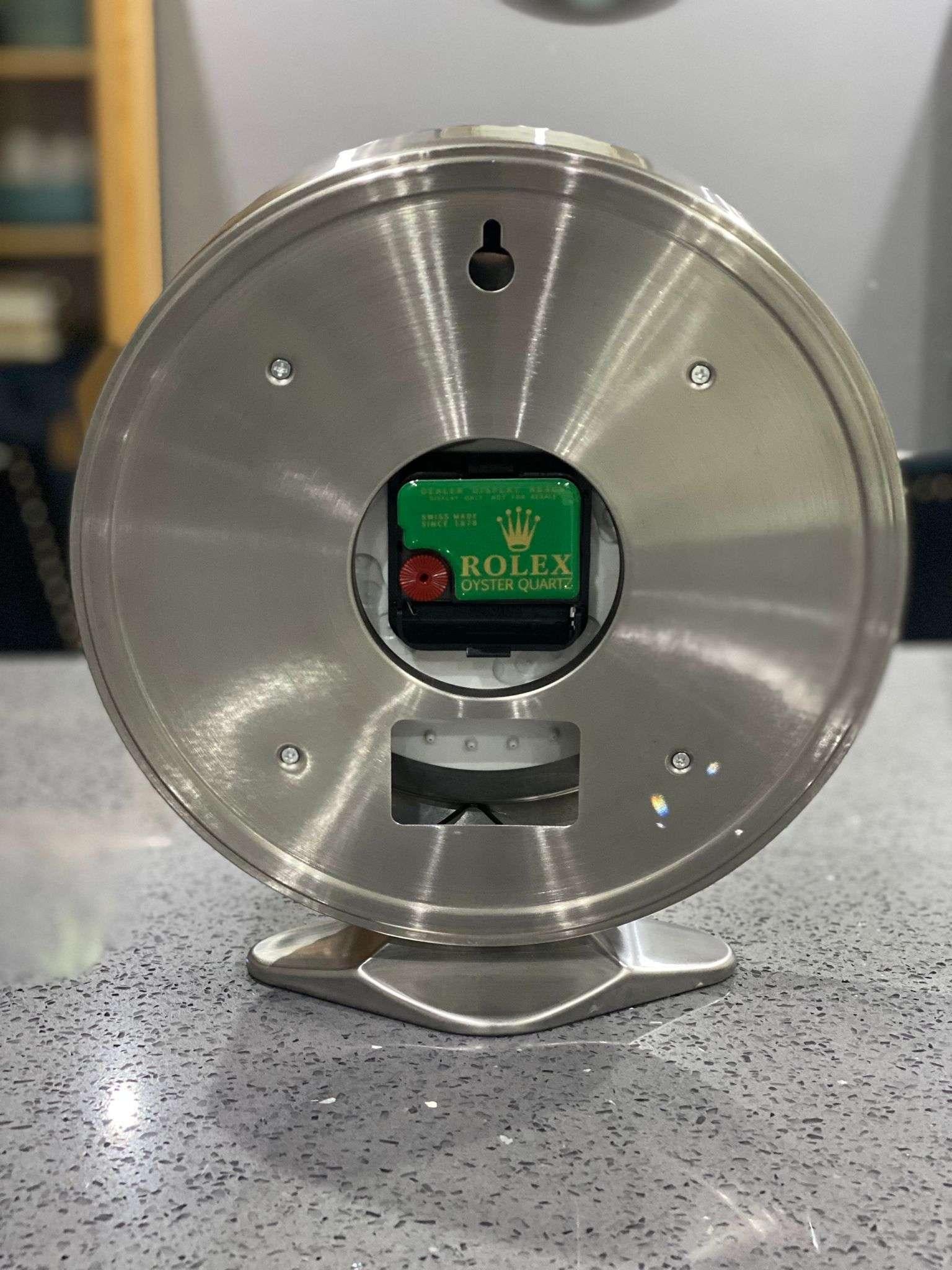 ROLEX Officially Certified Oyster Perpetual Blue Submariner Desk Clock ...