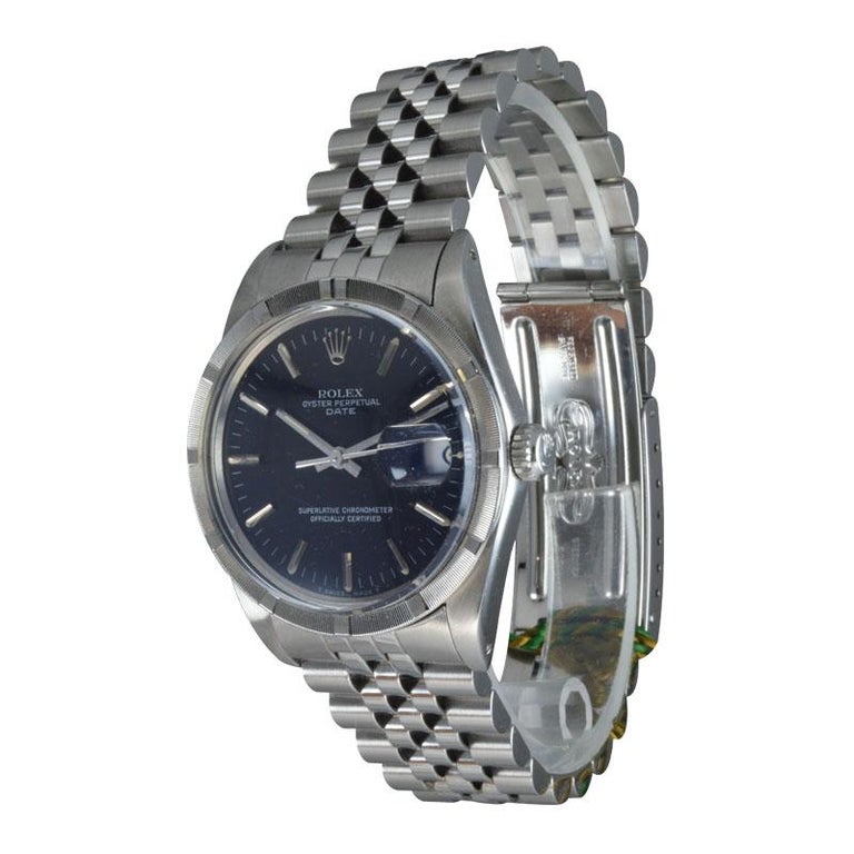 Rolex Oyster Date Perpetual Stainless Steel with Original Certificate ...