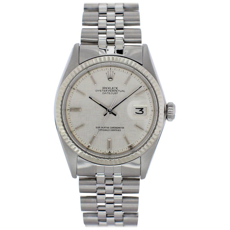 Rolex Oyster Datejust Sigma Dial 1601 Men's Watch For Sale at 1stDibs