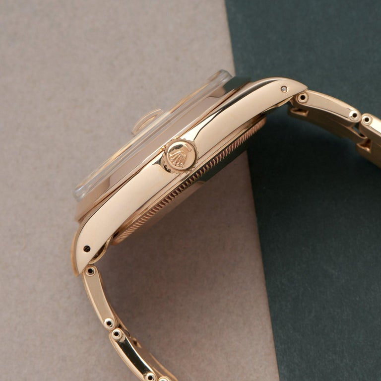 Rolex Oyster Perpetual 0 15007 Unisex Yellow Gold 0 Watch at 1stDibs