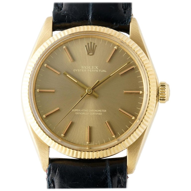 Rolex Oyster Perpetual 1005, Black Dial, Certified and Warranty For ...