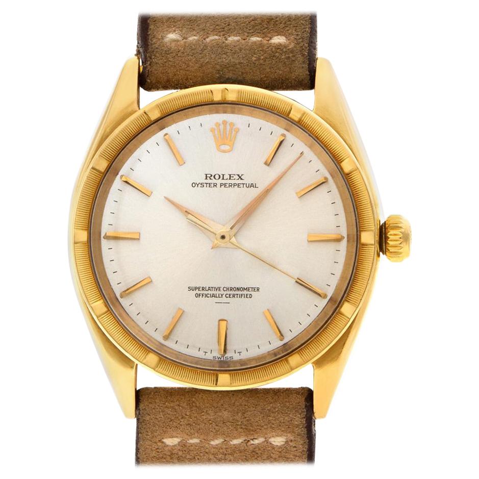 Rolex Oyster Perpetual 1007 14 Karat Auto Watch For Sale at 1stDibs ...